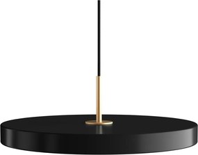 Černé LED stmívatelné závěsné svítidlo s kovovým stínidlem ø 43 cm Asteria Plus Medium – UMAGE