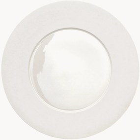 Sada mělkých talířů z kostního porcelánu Cross White, 6 dílů