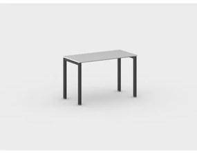 Stůl Square s černou podnoží 1200 x 600 x 750 mm, šedá