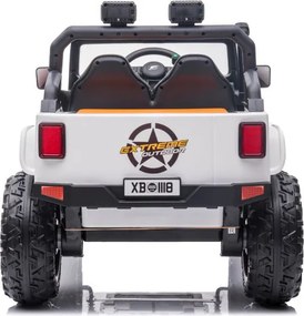 LEAN CARS Elektrické autíčko XB-1118 LED dálkové ovládání bílé