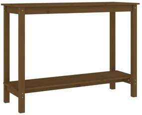 vidaXL Konzolový stolek medově hnědý 110x40x80 cm masivní borové dřevo
