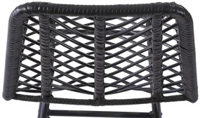 Halmar Barová ratanová židle H97, černá