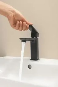 Grohe Dice - Umyvadlová baterie s výpustí Push-Open matná černá