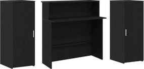 Recepční stůl černý dub 180 x 50 x 103,5 cm, konstrukční dřevo 3324206