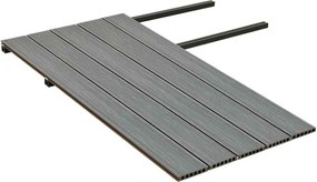 Terasová prkna WPC s příslušenstvím hnědá a šedá 10 m² 2,2 m 3070463