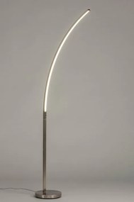 Stojací designová LED lampa se stmívačem Silver Ferdinand
