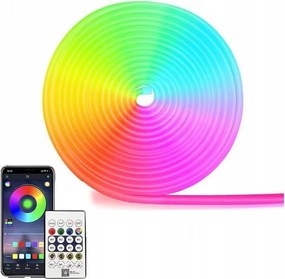 Smart LED pásek NEON RGB-IC 10m, IP65, bluetooth, časovač, ovladač HQ