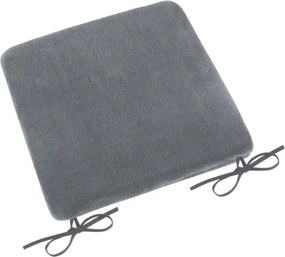 Bellatex Sedák hladký Korall micro 40x40 cm Šedá
