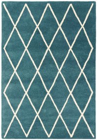 Modrý  koberec Swans Diamond Teal Rozměry: 120x170 cm
