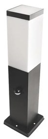 BOWI Venkovní lampa se senzorem SOPPA 1xE27/60W/230V IP44 45 cm černá BW0207