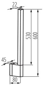 Kanlux 38890 - LED Venkovní nástěnné svítidlo YALTE LED/8W/230V 4000K IP54 černá