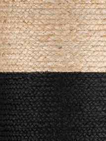 Hanse Home Sedací vak LOOMA POUF 106237 Beige/Black - 40x40 cm