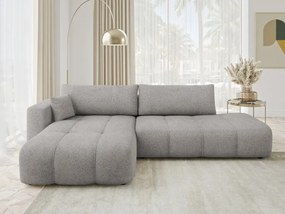 Rohová rozkládací sedačka Larow O Boucle, Potah: Coral 75, Strana pohovky: levá