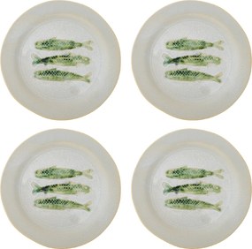 CREATIVE COLLECTION Set 4 talířů HADDEN z kameniny 82072545