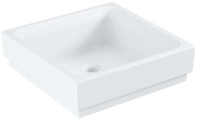 Grohe Cube Ceramic - Umyvadlo bez přepadu, 40x40 cm, PureGuard, alpská bílá 3948200H
