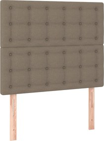Box spring postel s matrací taupe 100 x 200 cm textil 3136897