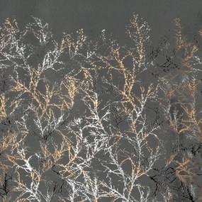 ZATEMŇOVACÍ ZÁVĚS NA KROUŽCÍCH TORI 140X250 CM VZOROVANÁ