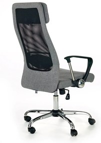 Šedá kancelářská minimalistická otočná židle HOBRO