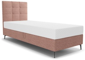 Jednolůžková postel 90 cm Infernus Bonell (lososová) (s roštem, s úl. prostorem). 1082279