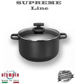 titanový hrnec SUPREME Line se skleněnou pokličkou z litého hliníku Ø 24 cm