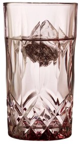 Lyngby Glas Sada sklenic Highball Sorrento 38 cl (4 ks) Pink