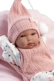 Llorens 63504 NEW BORN HOLČIČKA - realistická panenka miminko s celovi