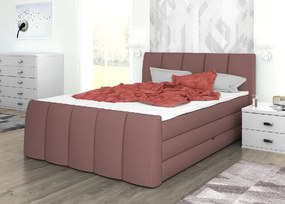 Postel boxspring London 200x200 s úložným prostorem + topper zdarma