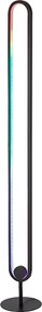 Rabalux Černá stojací LED RGB lampa Barto 19W s DO 74051