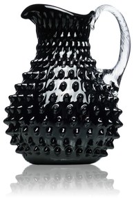 Květná 1794 ručně foukaný džbán Polka Dot Black 2000 ml