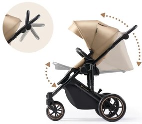 KINDERKRAFT SELECT - Kombinovaný kočárek 3v1 PRIME 2 Premium Sandrose beige