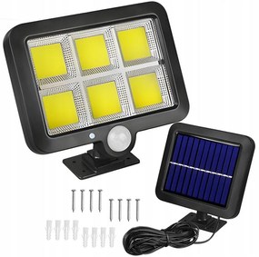 120 COB LED solární lampa s 5m kabelem