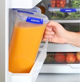 Džbán, vodotěsná konvice s víkem, SISTEMA těsnící se 4 klipy - 2l