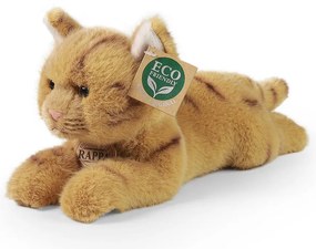 Rappa Plyšová kočka ležící hnědá 20 cm ECO-FRIENDLY