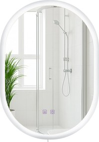 Koupelnové zrcadlo Karishma 70x50 bez Bluetooth – čiré sklo