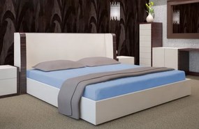 Modré bavlněné prostěradla na postele Šířka: 140 cm | Délka: 200 cm