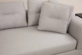 Designová rohová sedačka Katela světle šedá