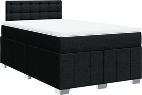 Box spring postel s matrací černá 120x190 cm textil 3289323