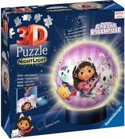 Ravensburger Puzzle-Ball Gabby’s Dollhouse / 72 dílků (noční edice) /