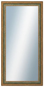DANTIK - Zarámované zrcadlo - rozměr s rámem cca 60x120 cm z lišty HRAD zelená (3005)