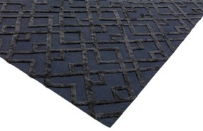 Černý  koberec Doons Black Trellis Rozměry: 120x170 cm