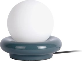 Tmavě modrá keramická stolní lampa (výška 19 cm) Catania Ring – Leitmotiv