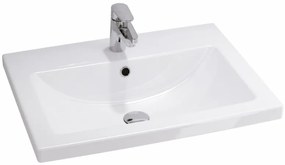 Cersanit Tirso, závěsná umyvadlová skříňka 594x447x572 mm + keramické umyvadlo, bílá matná, S801-545