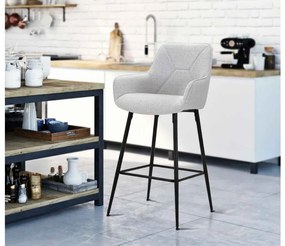 Designová barová židle Elchanan šedá