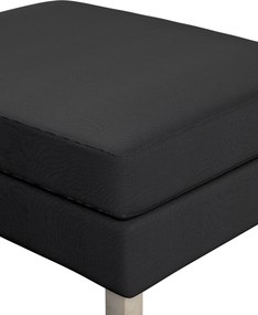 Potah na podnožku IKEA Karlstad barva černá látka pletený vzor