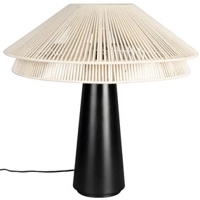 OnaDnes -20% Béžová bavlněná stolní lampa DUTCHBONE ELON