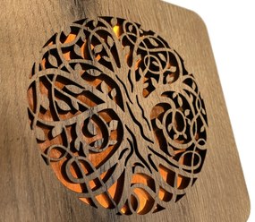 Li-Go "Strom života" lampa 19x19cm provedení povrchu: dub světlý