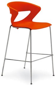 KASTEL - Barová židle KICCA 4 nohy čalouněná