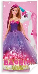 Carbotex osuška Barbie a Jednorožec 70x140 cm