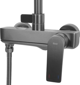 Sprchový komplet REA AVALON titan kartáčovaný