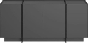Antracitová komoda s dírou na kabely 180x80x45 cm Dorma – Kalune Design